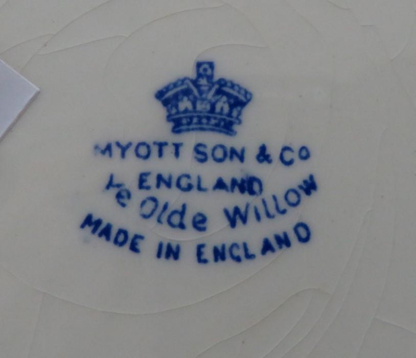 An early twentieth century blue and white transfer-printed Myott, Son ...