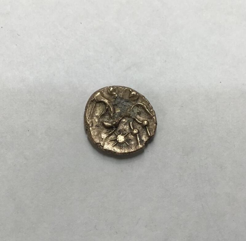 Celtic Gold Clad Coin of the Early UnInscribed Coinage c65 BC, Horse ...