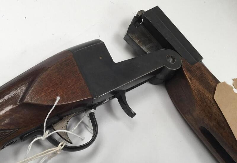 A 410” single barrel Boehler Blitz folding shotgun Serial No. 2546 Made ...