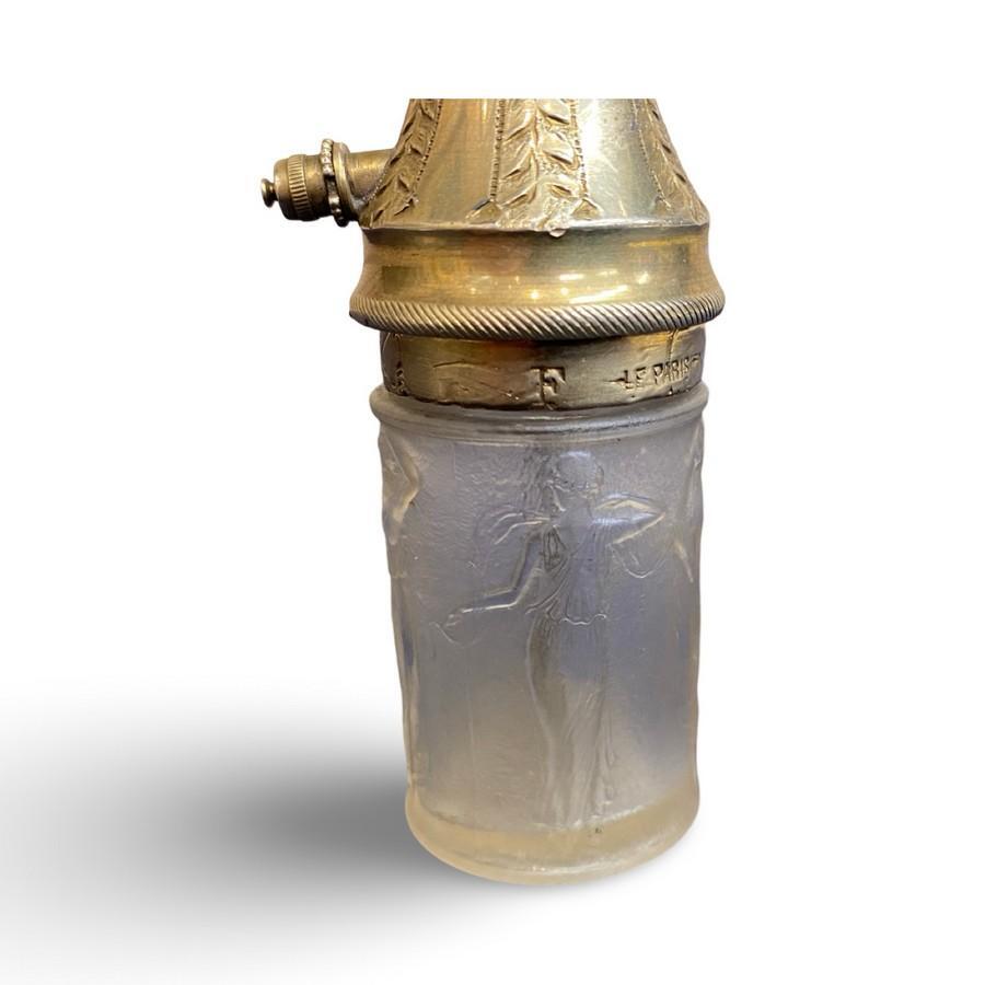 Rene Lalique circa 1920 'Le Parisien' glass & gilt-metal atomizer ...