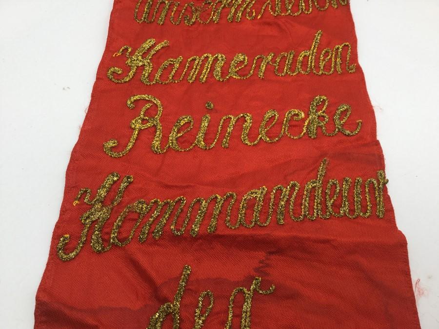 WW2 Third Reich Funeral Sash for General Reinecke, Commander of ...