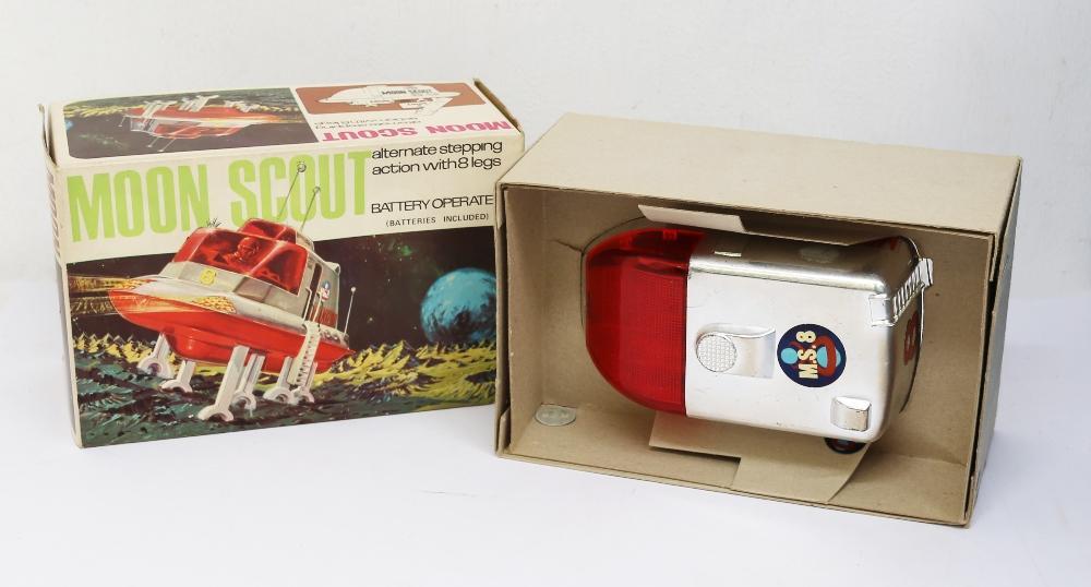 A boxed battery operated Moon Scout, together with a collection of ...