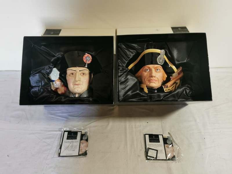 Two Boxed Royal Doulton Character Jugs; Napoleon Bonaparte D7237 2/1500 ...