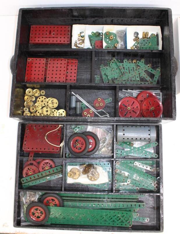 Meccano: A Meccano Set No. 4; together with a 1970s Meccano Set No. 6 ...
