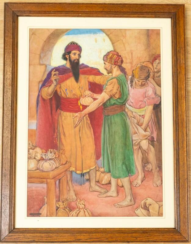 William George Simmonds 'Traders' watercolour signed and dated 1907 ...