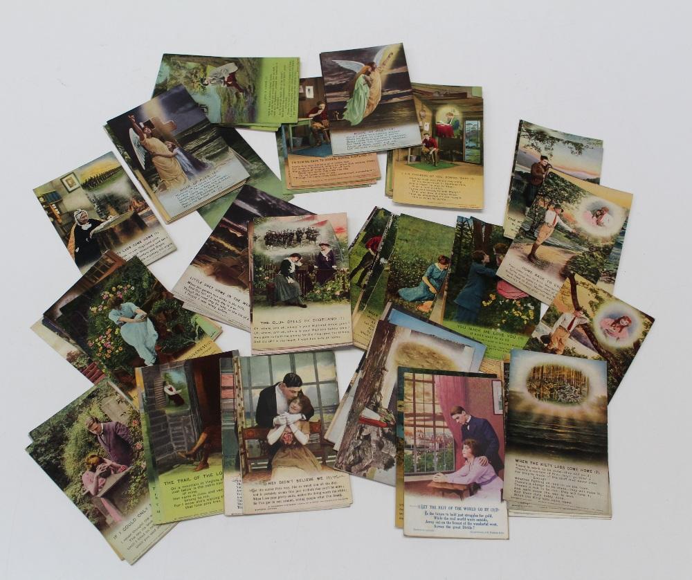 A collection of several dozen Bamforth postcards, each figural ...