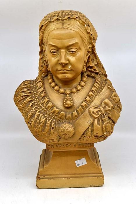 A bust of Queen Victoria, 60 years as a Queen, Edward VII, Alexandra ...