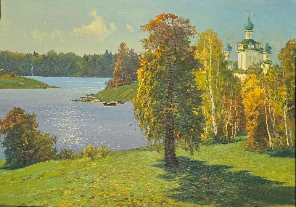 Pavel Moiseevich Grechishkin, Russian 1922 - 2009 Oil on board ...