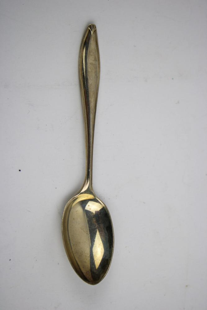 A mixed collection of Silver flatware , comprising five silver coffee ...