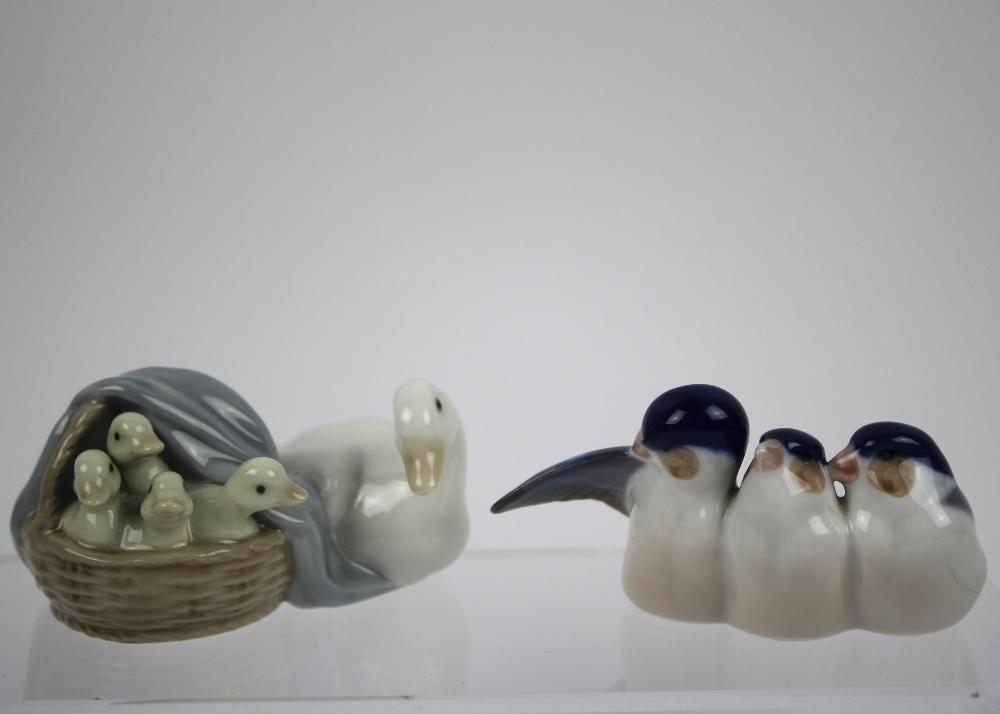 A Royal Copenhagen bird group - Group Of Finches , designed by A ...