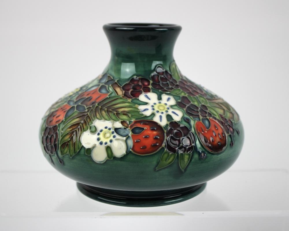 Moorcroft - A Carousel pattern vase, designed by Rachel Bishop, squat ...