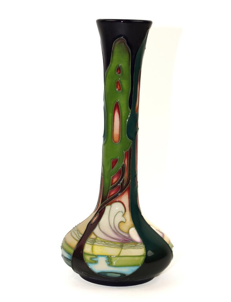 A Moorcroft vase in the New Dawn pattern, designed by Emma Bossons ...
