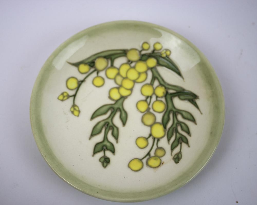 Moorcroft - Three pin dishes , decorated with stylised flowers, factory ...