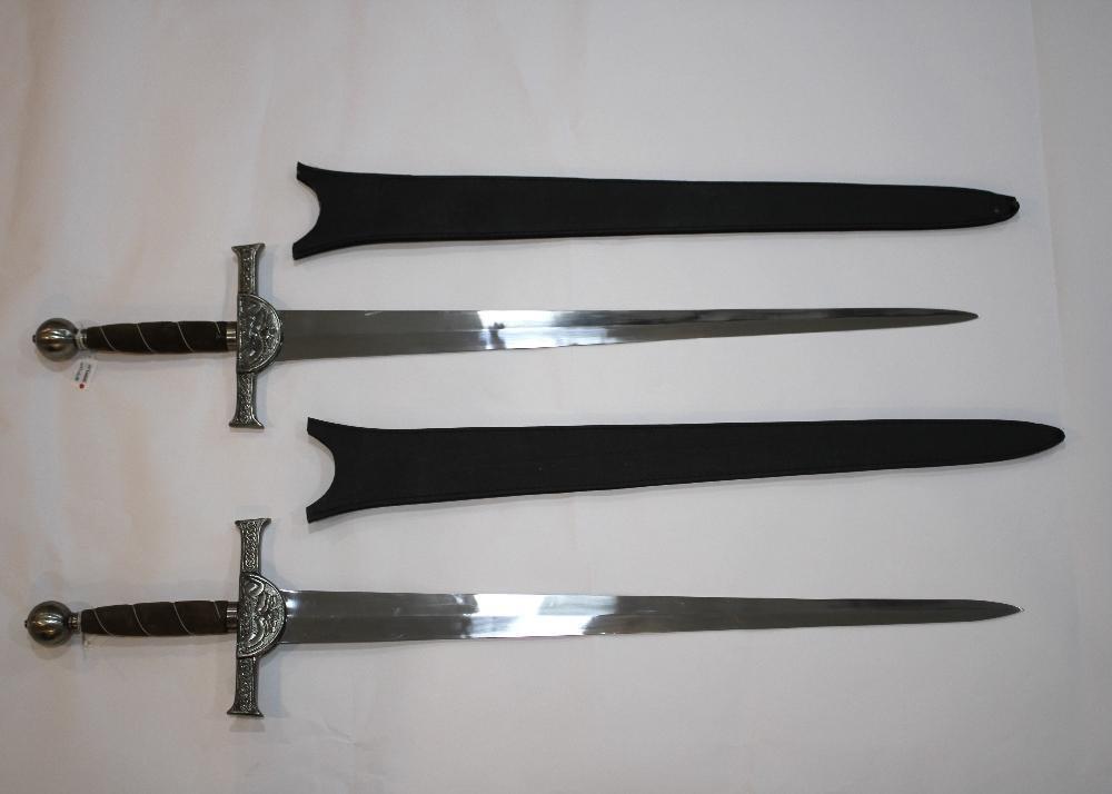 Two MacLeod Swords - Full size reproduction MacLeod broadswords in ...