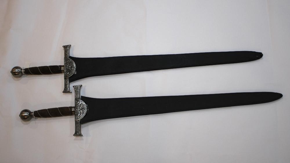 Two MacLeod Swords - Full size reproduction MacLeod broadswords in ...