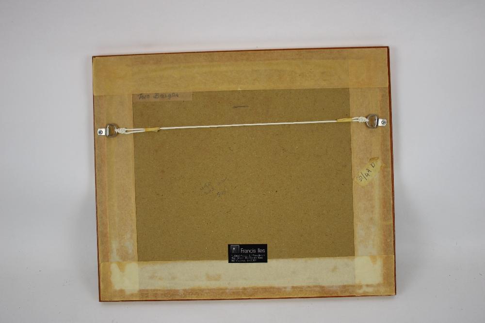 Elizabeth Fishman - Two Barges, watercolour, inscribed verso with ...