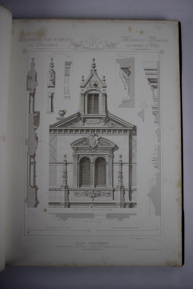 L' Architecture Privee Au XIX Siecle Sou Napolean III 1864 M CESAR DALY ...