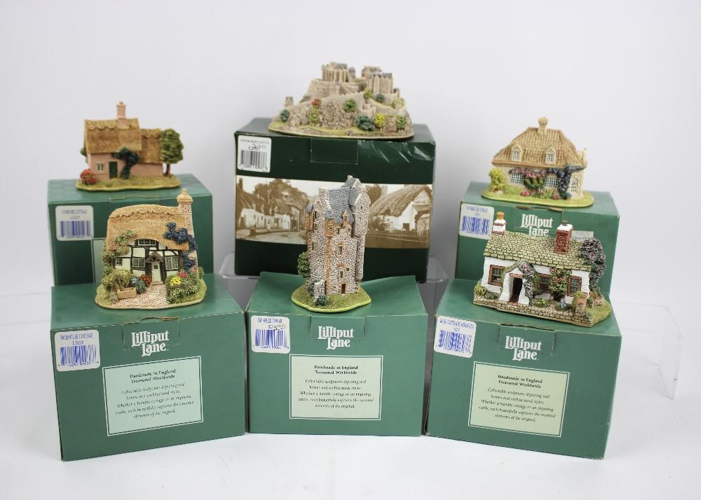 LILLIPUT LANE MODELS - Six boxed assorted Lilliput Lane models ...