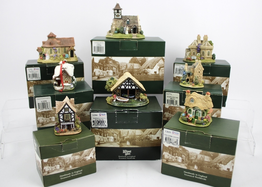 LILLIPUT LANE MODELS - Eight boxed assorted Lilliput Lane models ...