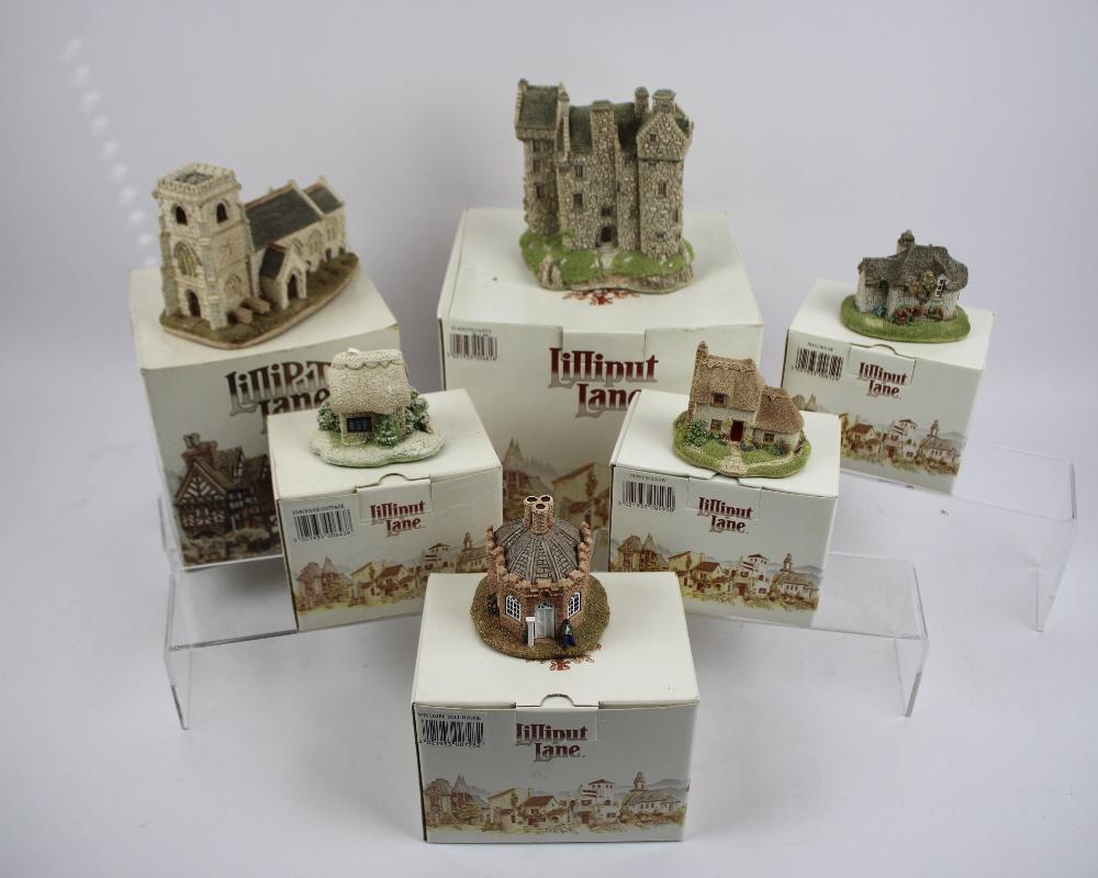 LILLIPUT LANE MODELS - Six boxed assorted Lilliput Lane models ...