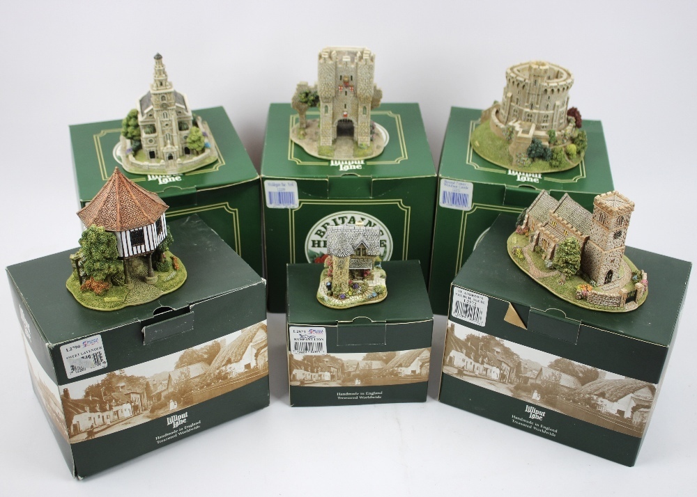 LILLIPUT LANE MODELS - Six boxed assorted Lilliput Lane models ...