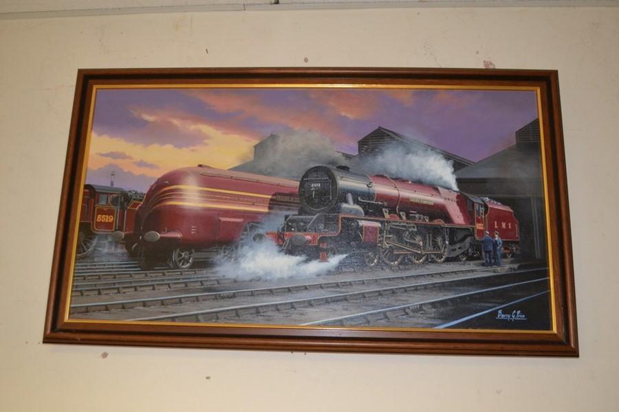 Railway interest: Original painting of Ladies in Red by Barry G Price ...