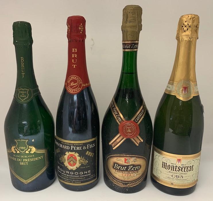 Bourgogne sparkling burgundy; Montserrat Cava; Cuvee du President Brut ...
