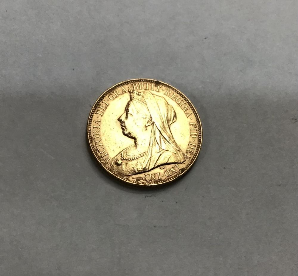 Victorian 1900p Old Veiled Bust Sovereign, Australian Perth Mint. (Ex ...