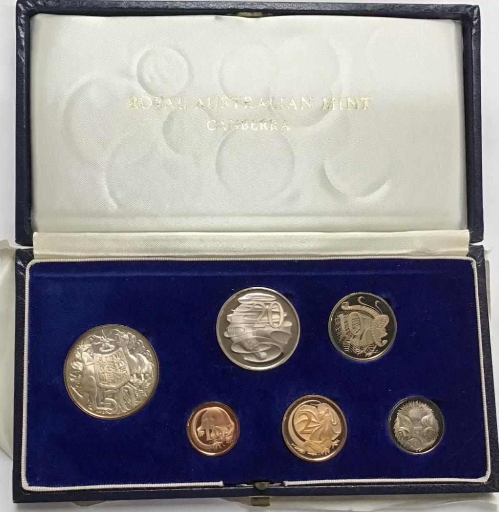 Scarce 1966 Australian Proof Set in Original Case, From the Royal Australian Mint Canberra.