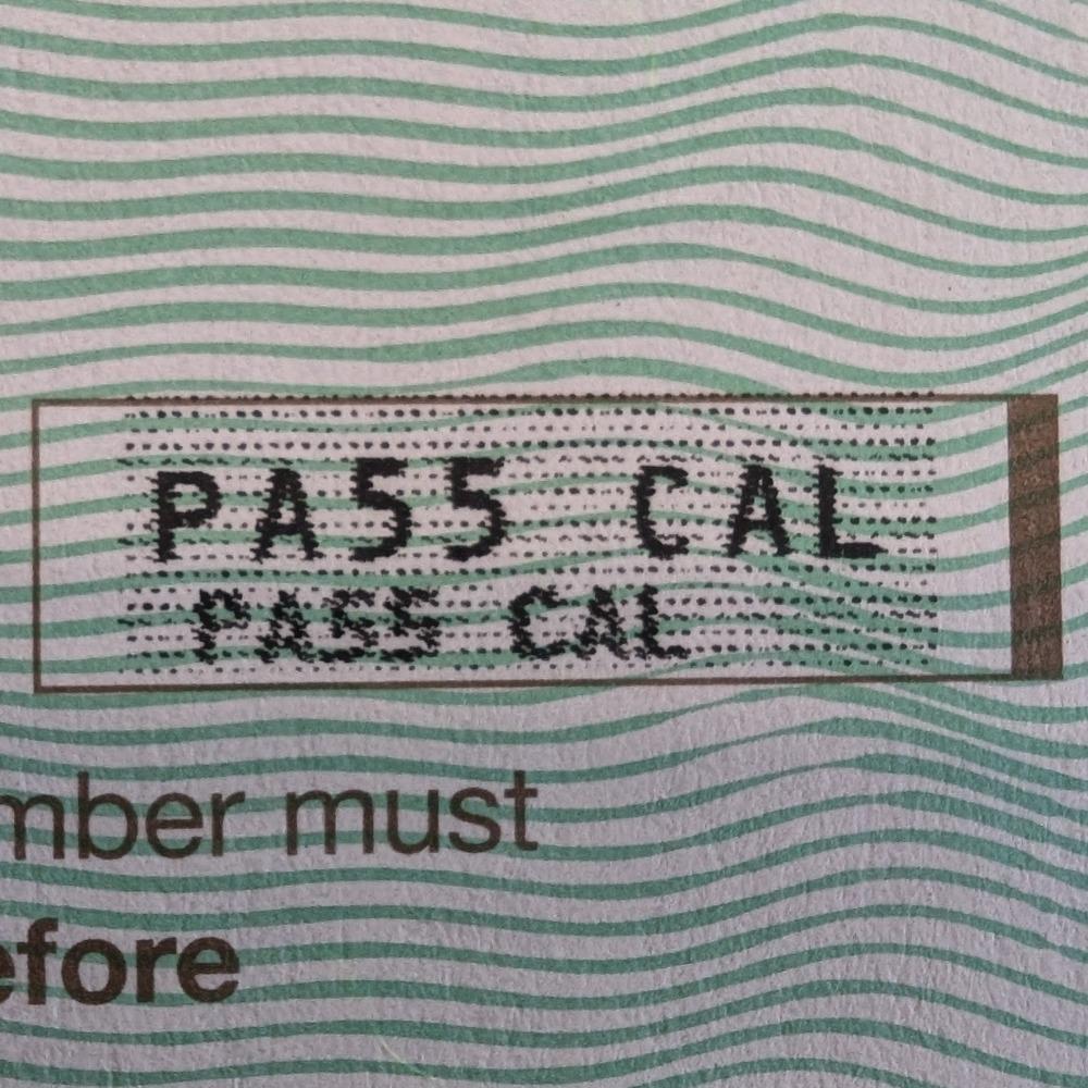 Private Licence Plate PA55 CAL DVLA retention certificate