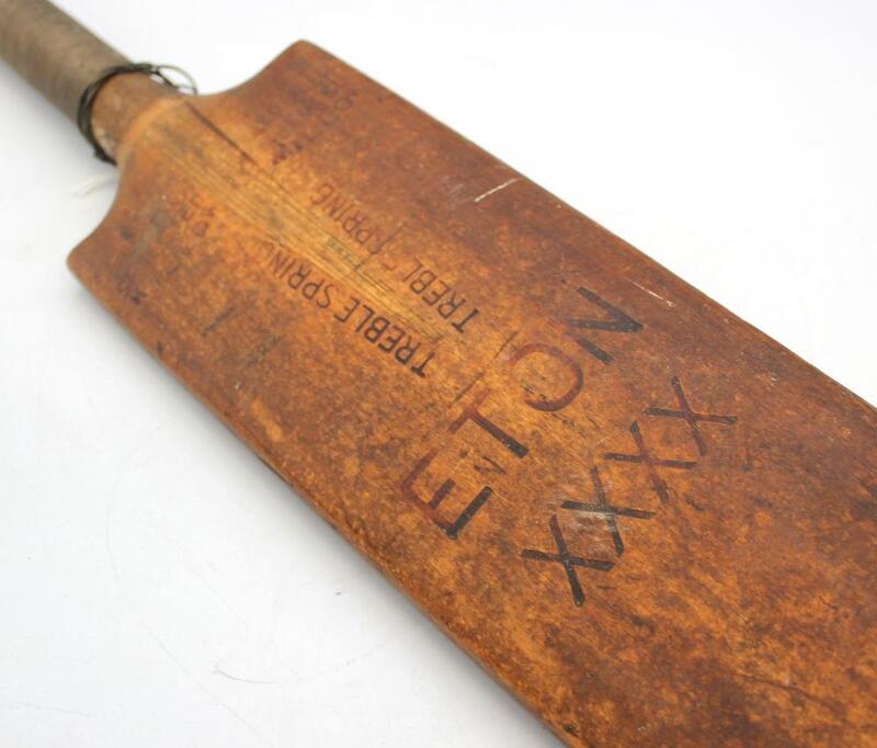 Cricket Interest: a vintage Treble spring willow cricket bat owned by ...
