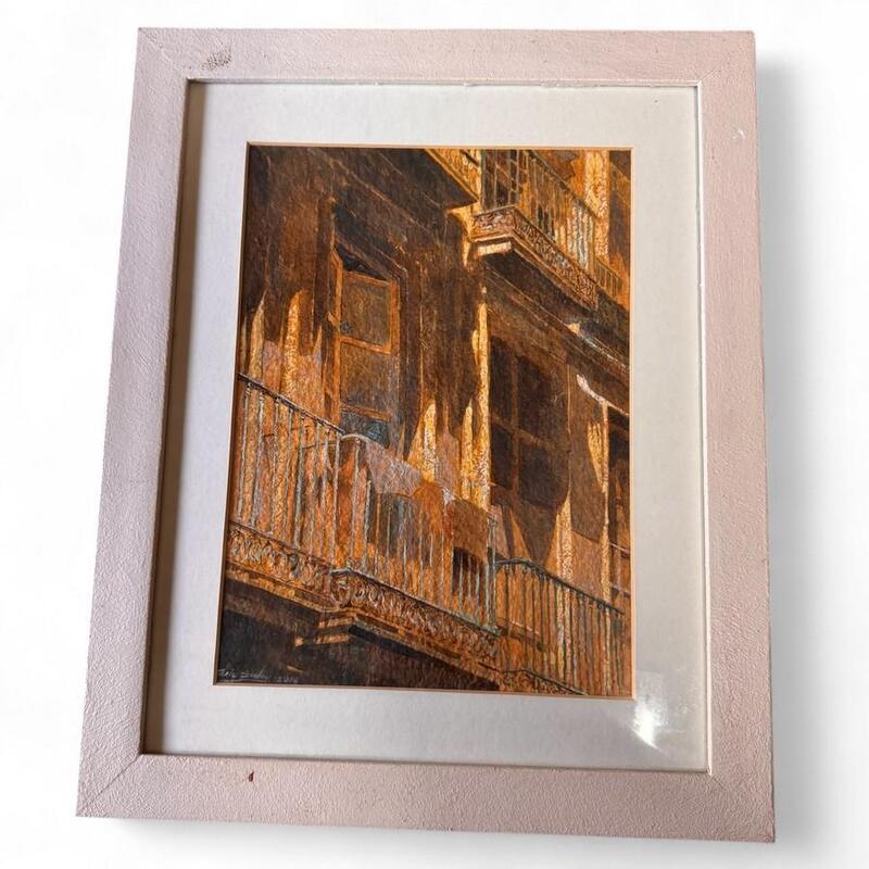 Four local interest original art works. The Iron Bridge by Robin Page ...