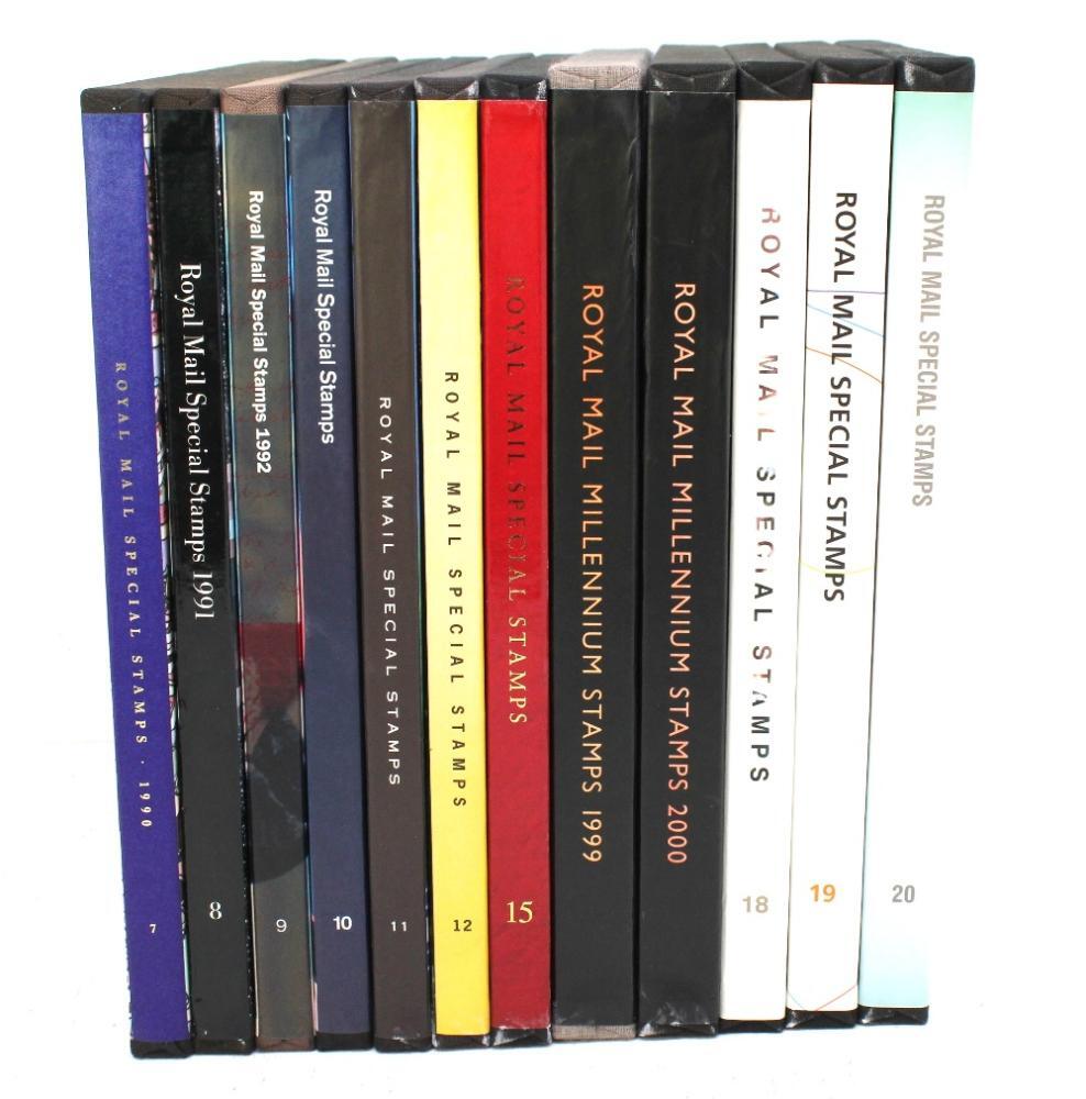 Royal Mail Year Books 1990 -1995 and 1998 - 2003 12 Books in total with ...