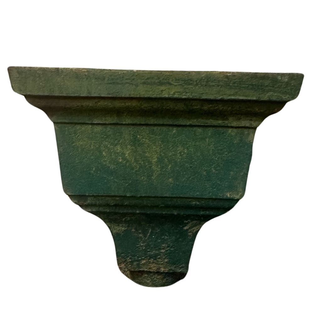 A Victorian cast iron rain hopper, height 33cm.