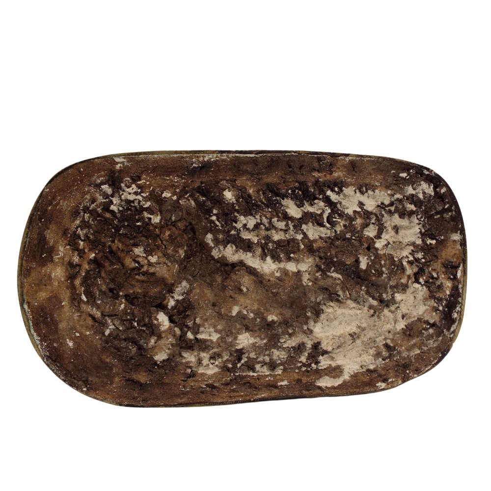 After Auguste Nicholas Cain bronze hounds on naturalistic oval base ...