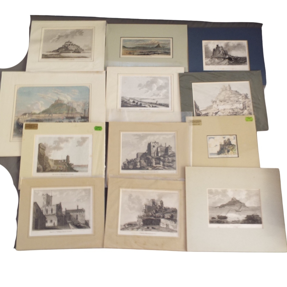 A collection of fifteen 18th century and later engraving of various ...
