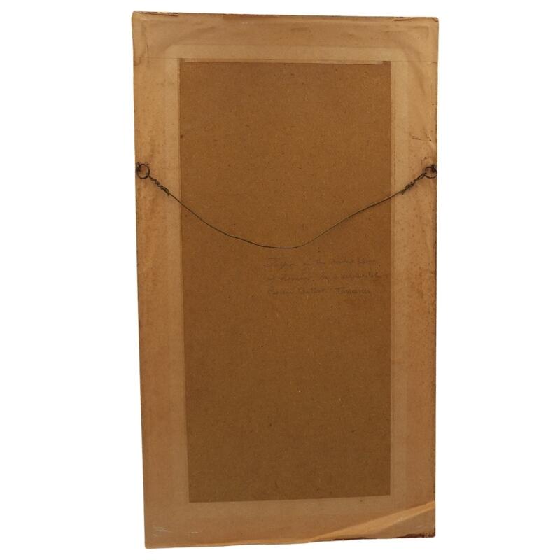 A gouache painting of a maiden water carrier, Sadegh Tabrizi, Iranian ...