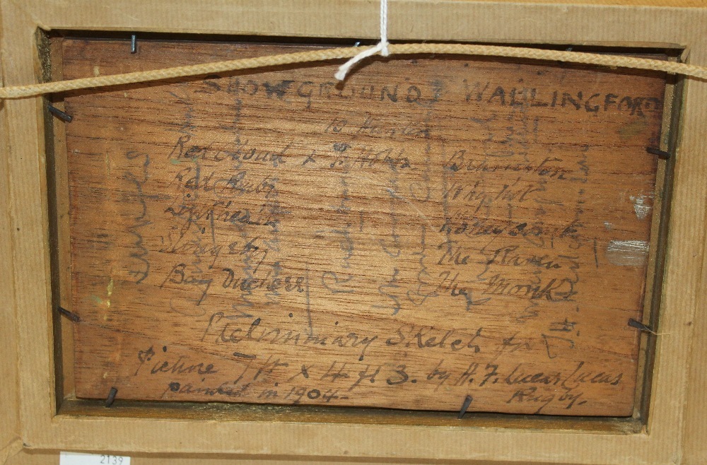 Henry Fredrick Lucas (British 1848-1943) Oil on wooden panel entitled ...