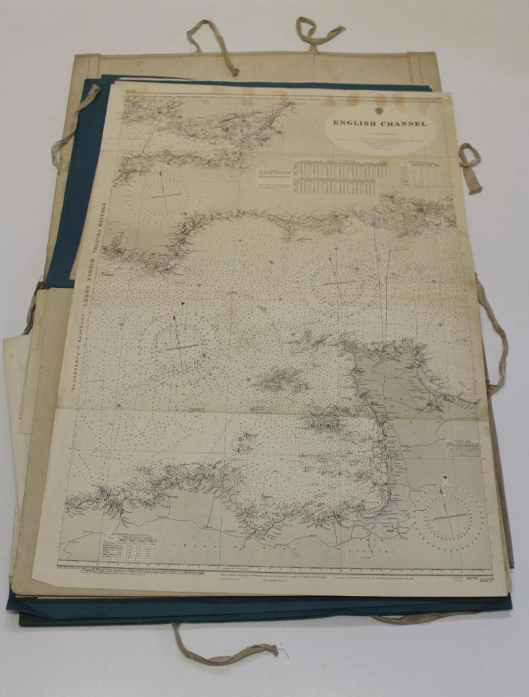 1950 Folder of sea charts