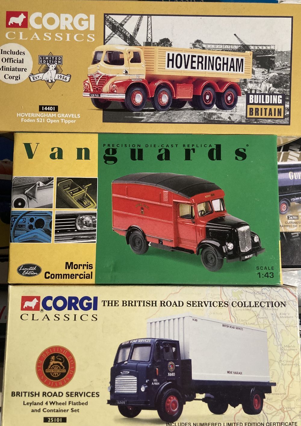 Corgi: A collection of eight boxed Corgi Commercial vehicles to include ...