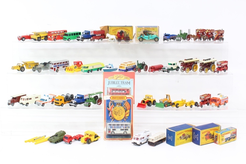 Matchbox: A collection of assorted Matchbox diecast vehicles. To ...