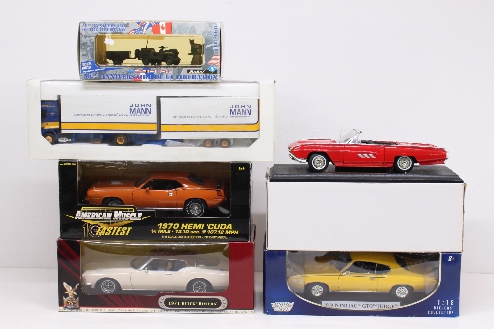 Diecast: A collection of six boxed Scale Model vehicles to comprise ...