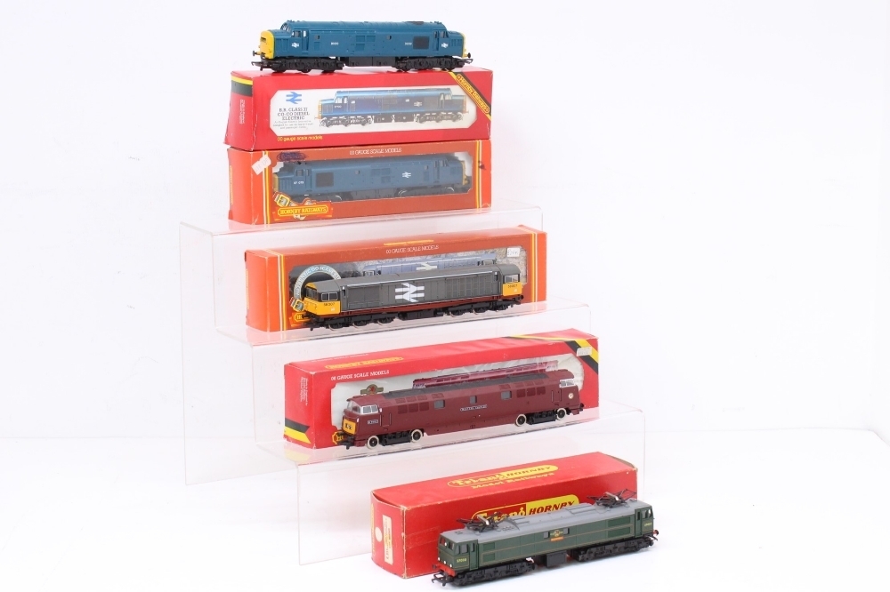 Hornby: A collection of five boxed Hornby Railways, OO Gauge, diesel ...