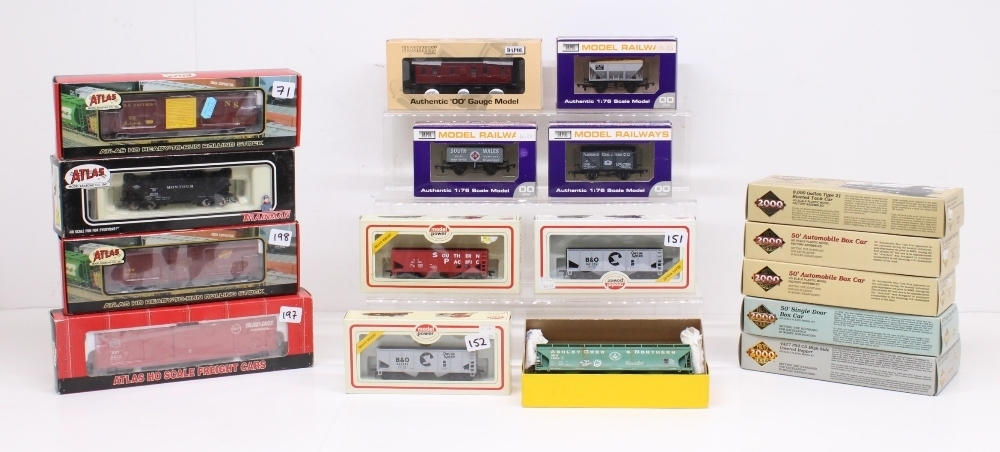 Model Railway: A collection of assorted boxed OO/HO Scale model railway ...