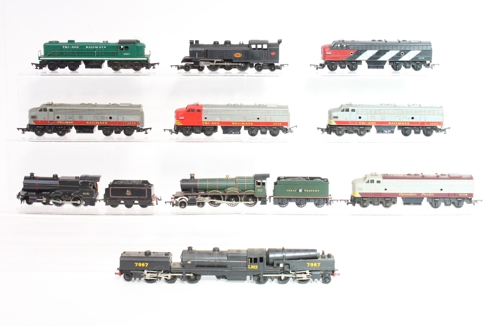 Model Railway: A collection of ten model railway locomotives to include ...