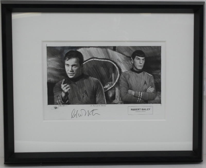 Robert Bailey (20th century); Perplexing Portal; drawing Captain Kirk ...