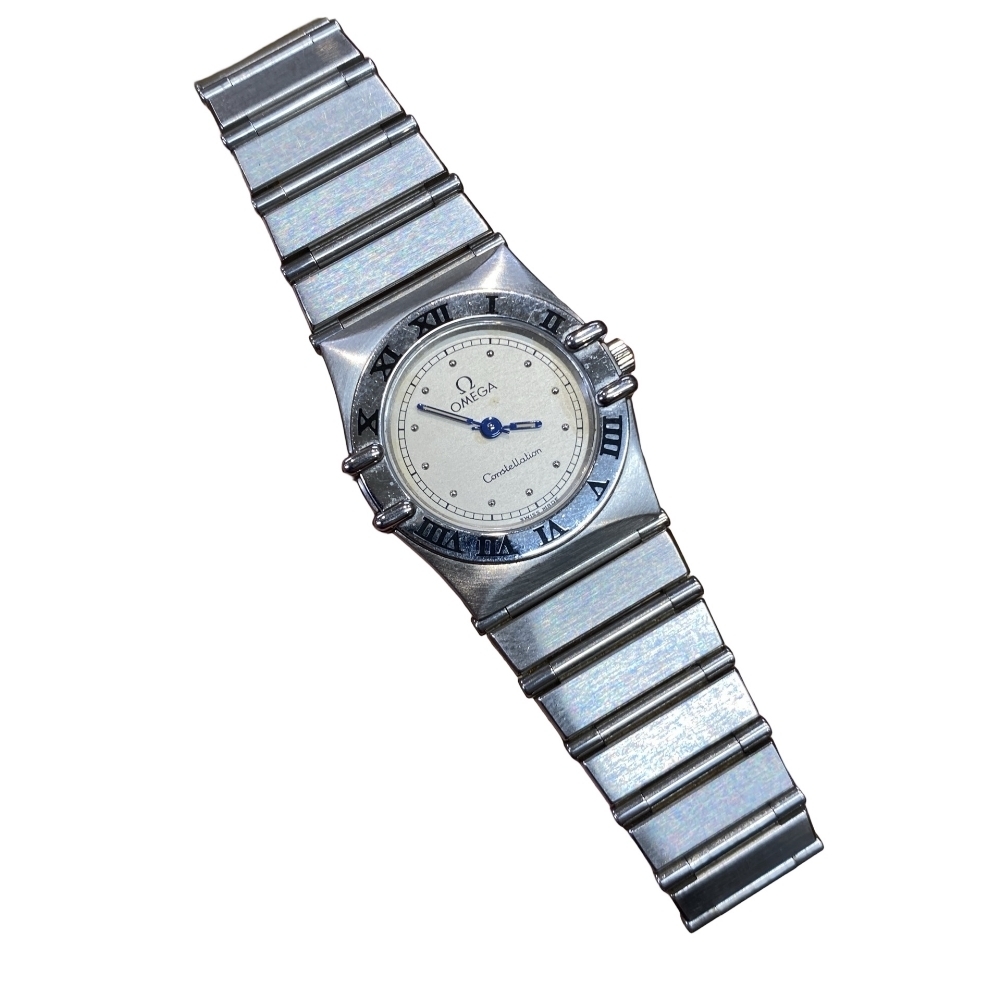 Ladies Omega Constellation Stainless Steel Wristwatch. Inside case ...