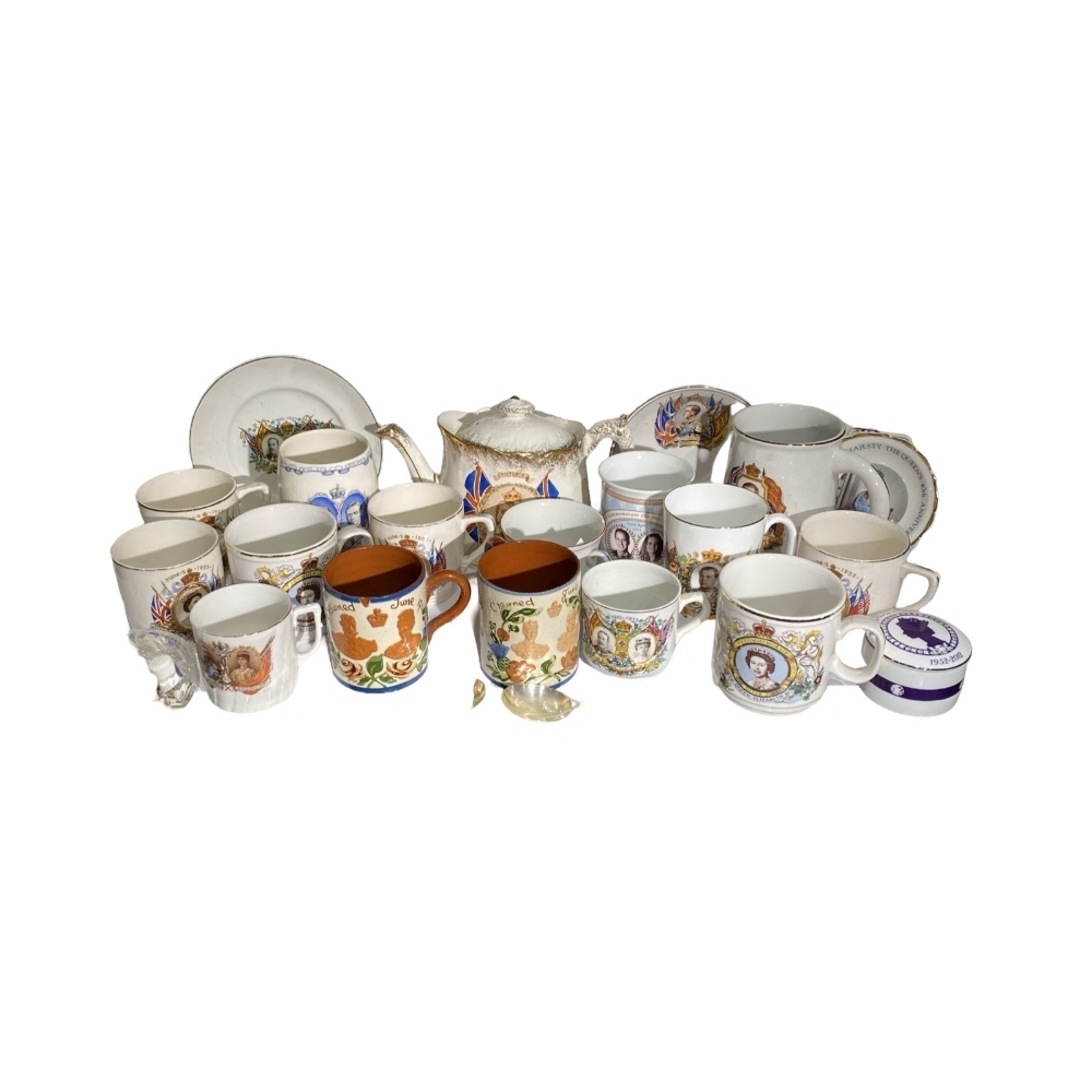 Royal memorabilia to include a quantity of coronation wares (20 ...
