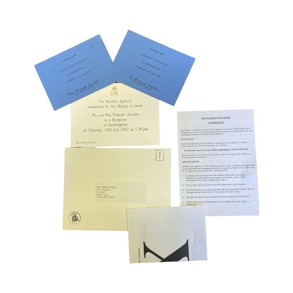 4 Royal invitations to a reception hosted by The Queen and The Duke of ...