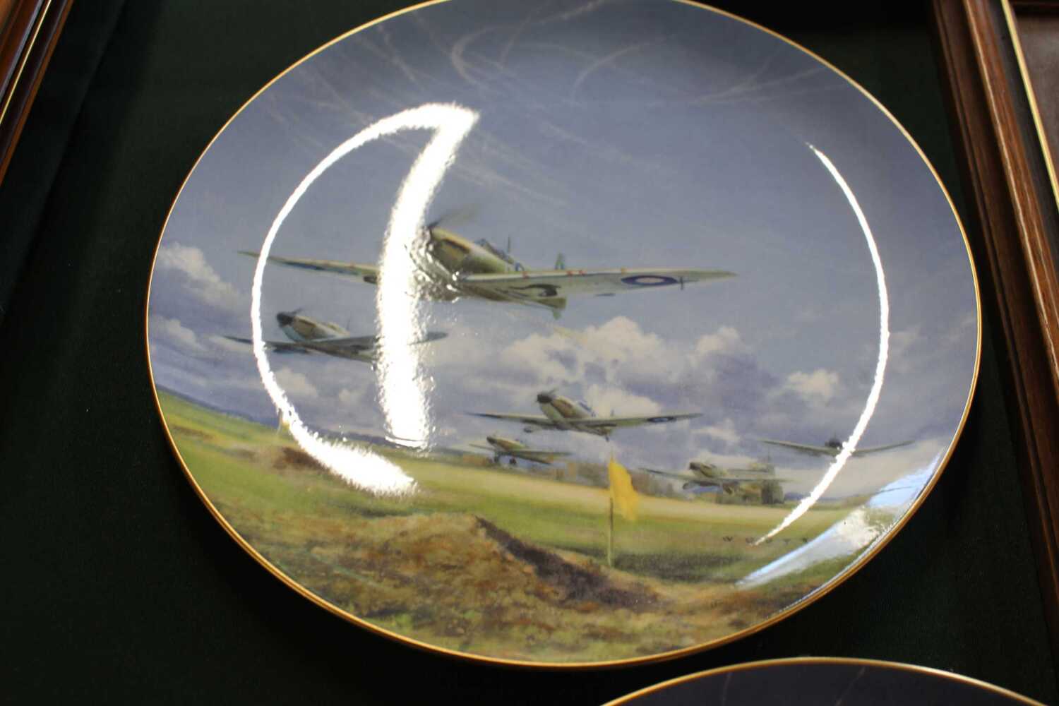 Selection of RAF & other aircraft/military ceramic collectible items.